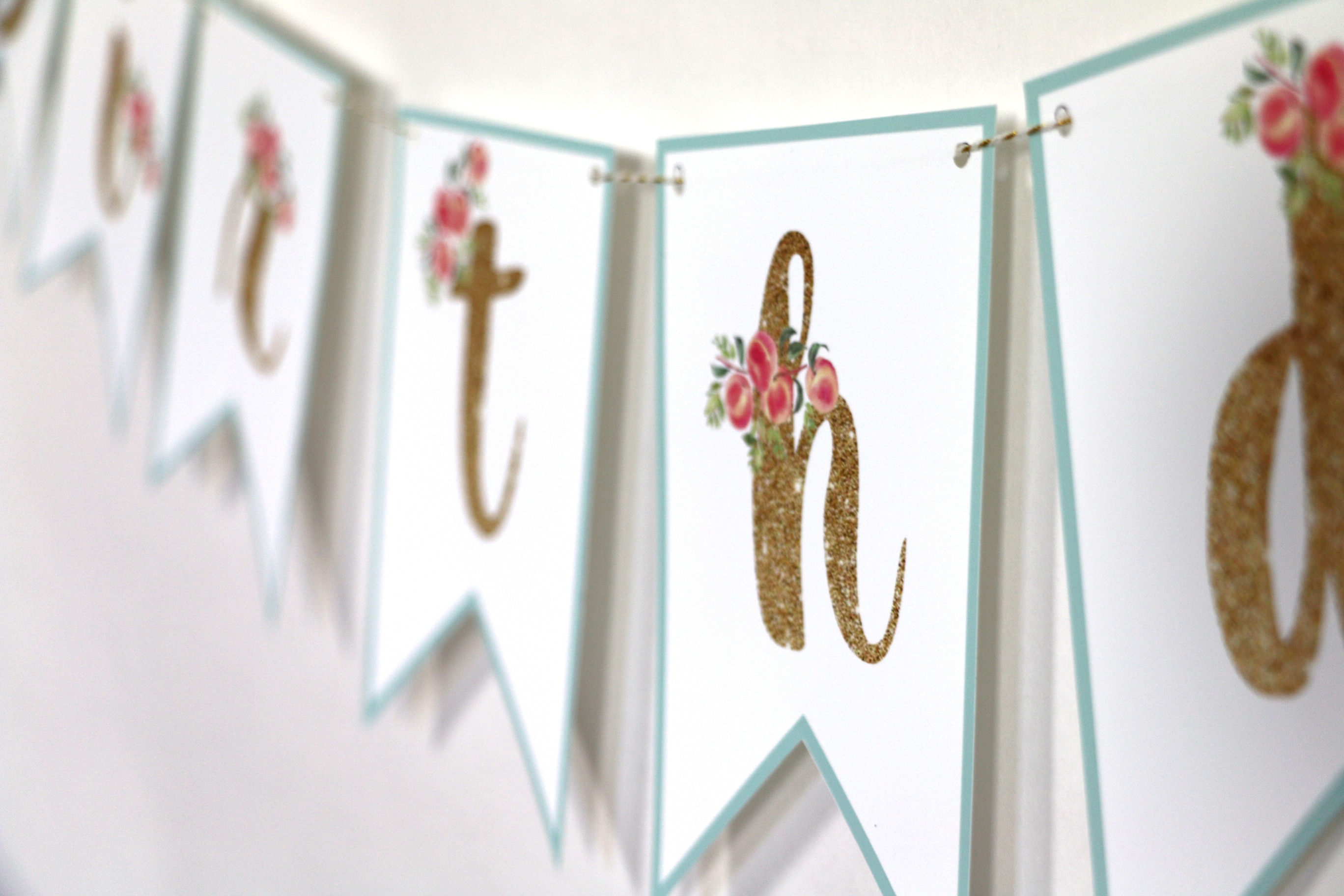 Sweet as A Peach Birthday Decorations - A Touch of LA