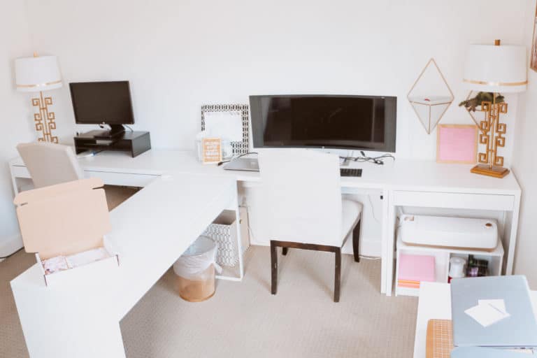 The Best Cricut Desk Setup and Paper Organization - A Touch of LA