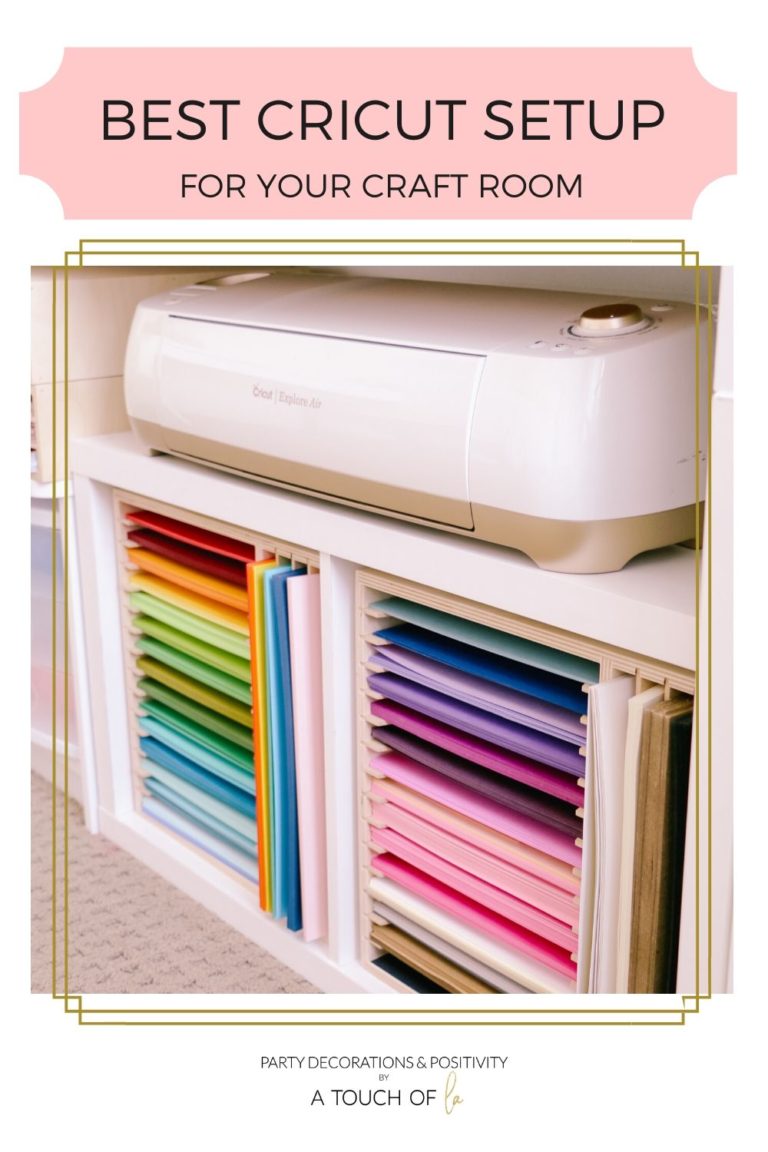 The Best Cricut Desk Setup and Paper Organization - A Touch of LA