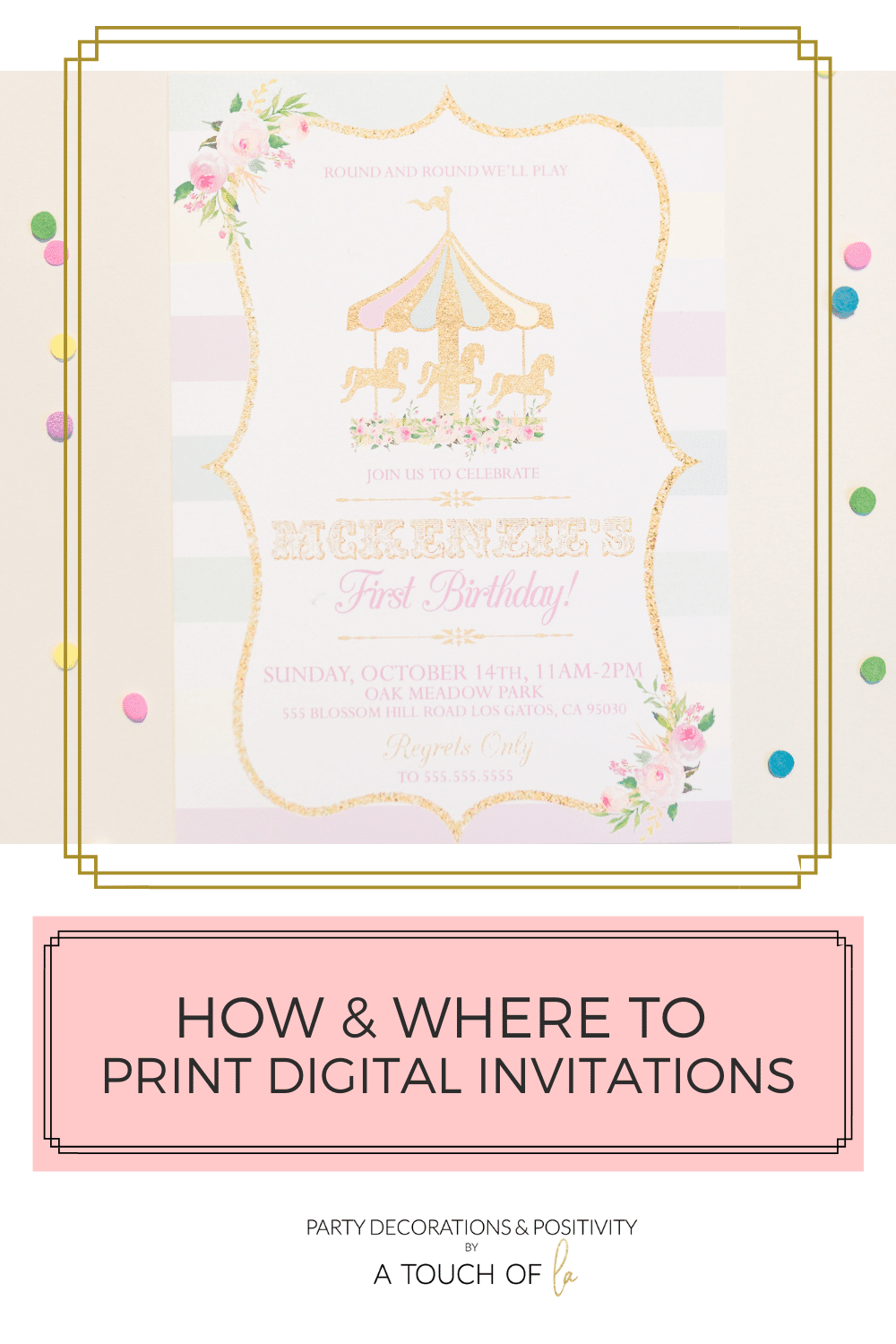 How and Where to Print Digital Invitations - A Touch of LA