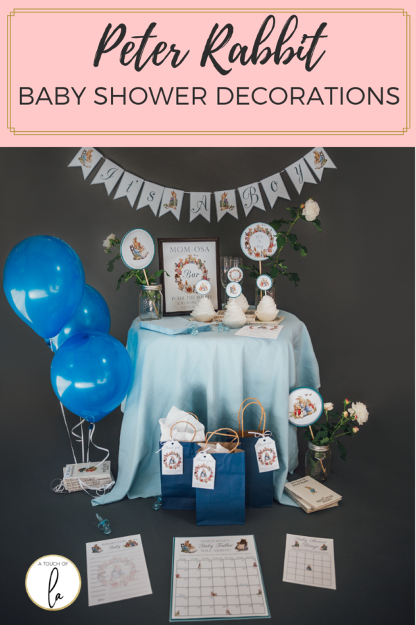 Peter Rabbit Baby Shower Themed Decorations - A Touch of LA