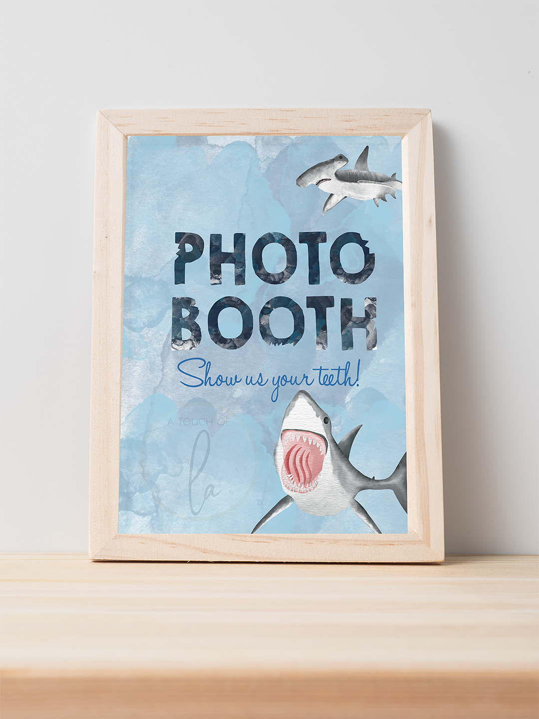 Printable Shark Birthday Party Decorations - A Touch of LA
